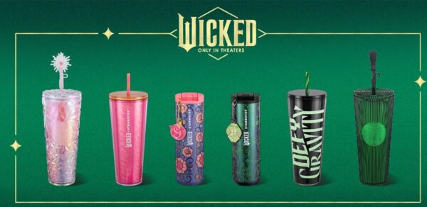 Starbucks Releases New "Wicked" Merchandise Collection | Chip and Company