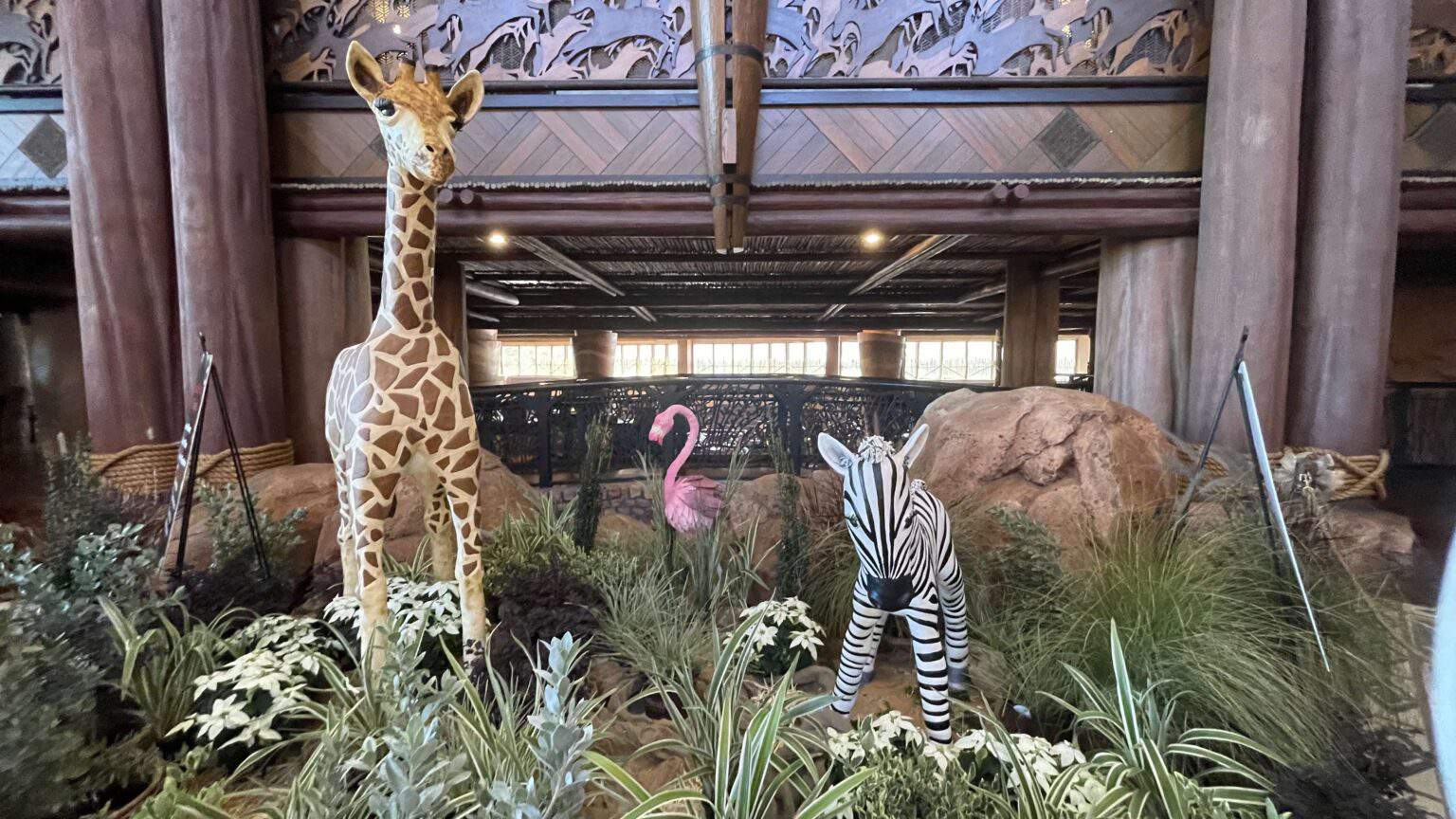 Gingerbread Flamingo Joins Giraffe and Zebra at Disney’s Animal Kingdom ...