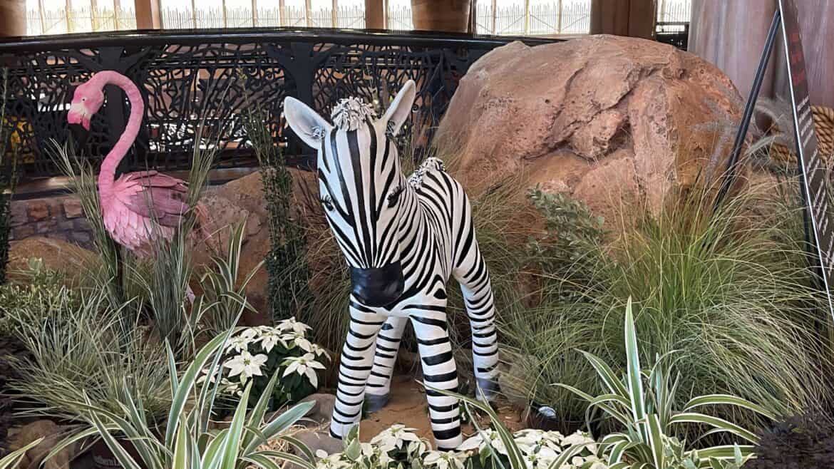 Gingerbread Flamingo Joins Giraffe and Zebra at Disney’s Animal Kingdom ...