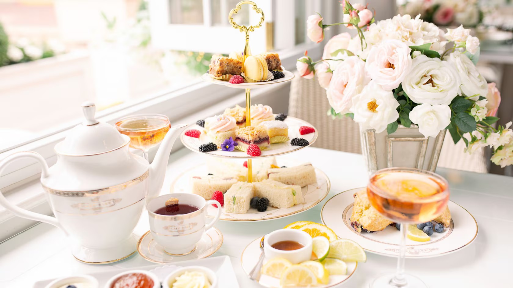 The Cake Bake Shop Dubuts Roses of Gold Afternoon Tea | Chip and Company