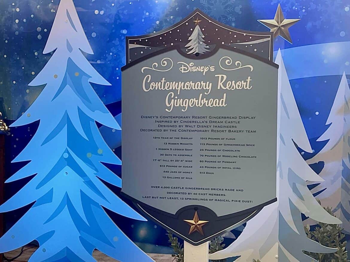 First look at the Gingerbread Castle in Disney’s Contemporary Resort ...
