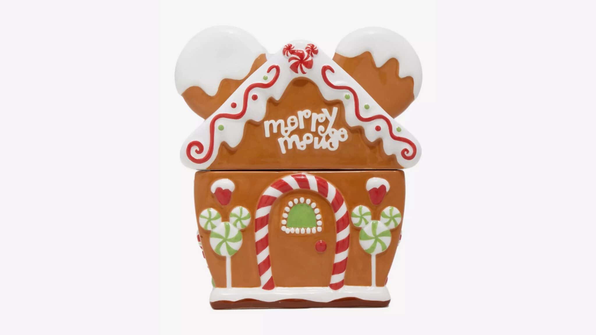 This Mickey Mouse Gingerbread House Cookie Jar Is A Magical Addition To ...