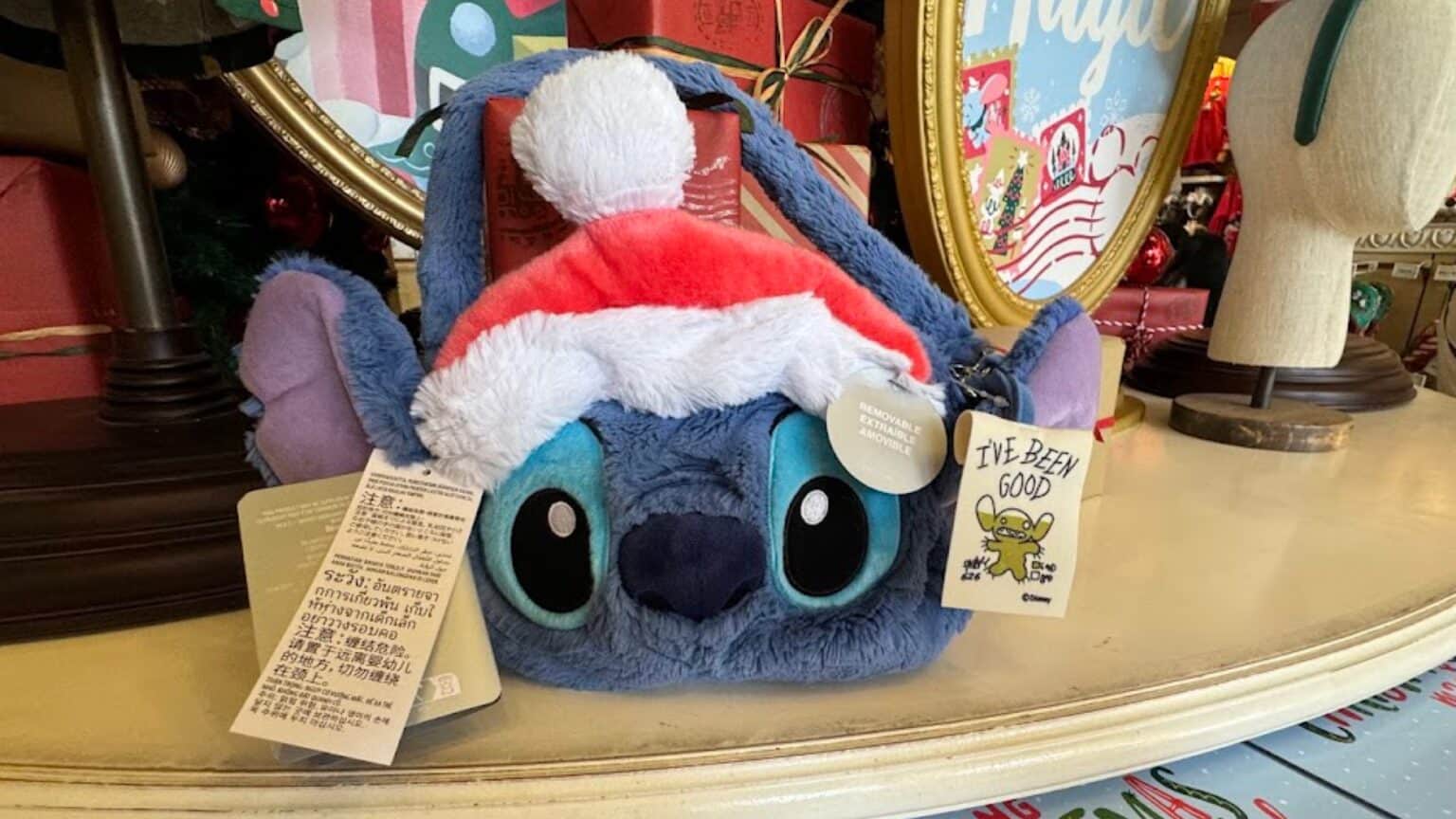 Stitch-mas Cheer: A Stitch Santa Plush Bag for the Holidays! | Chip and ...