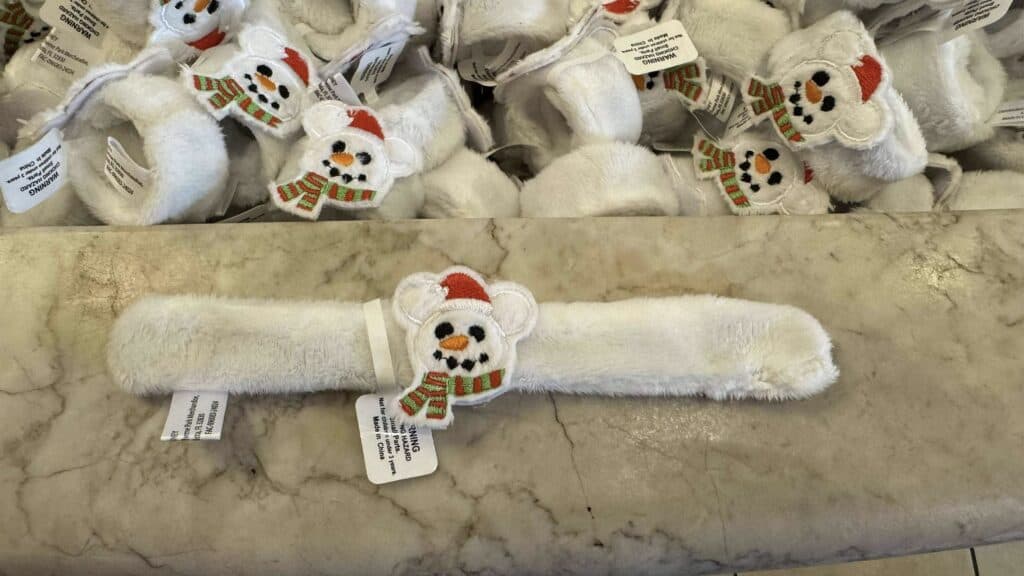 Mickey Mouse Snowman Slap Bracelet: A Cozy Holiday Essential | Chip and ...