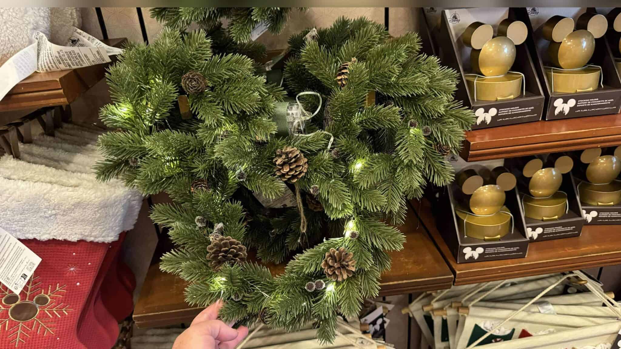 Mickey Mouse Icon Light-Up Holiday Wreath: A Magical Welcome Home ...