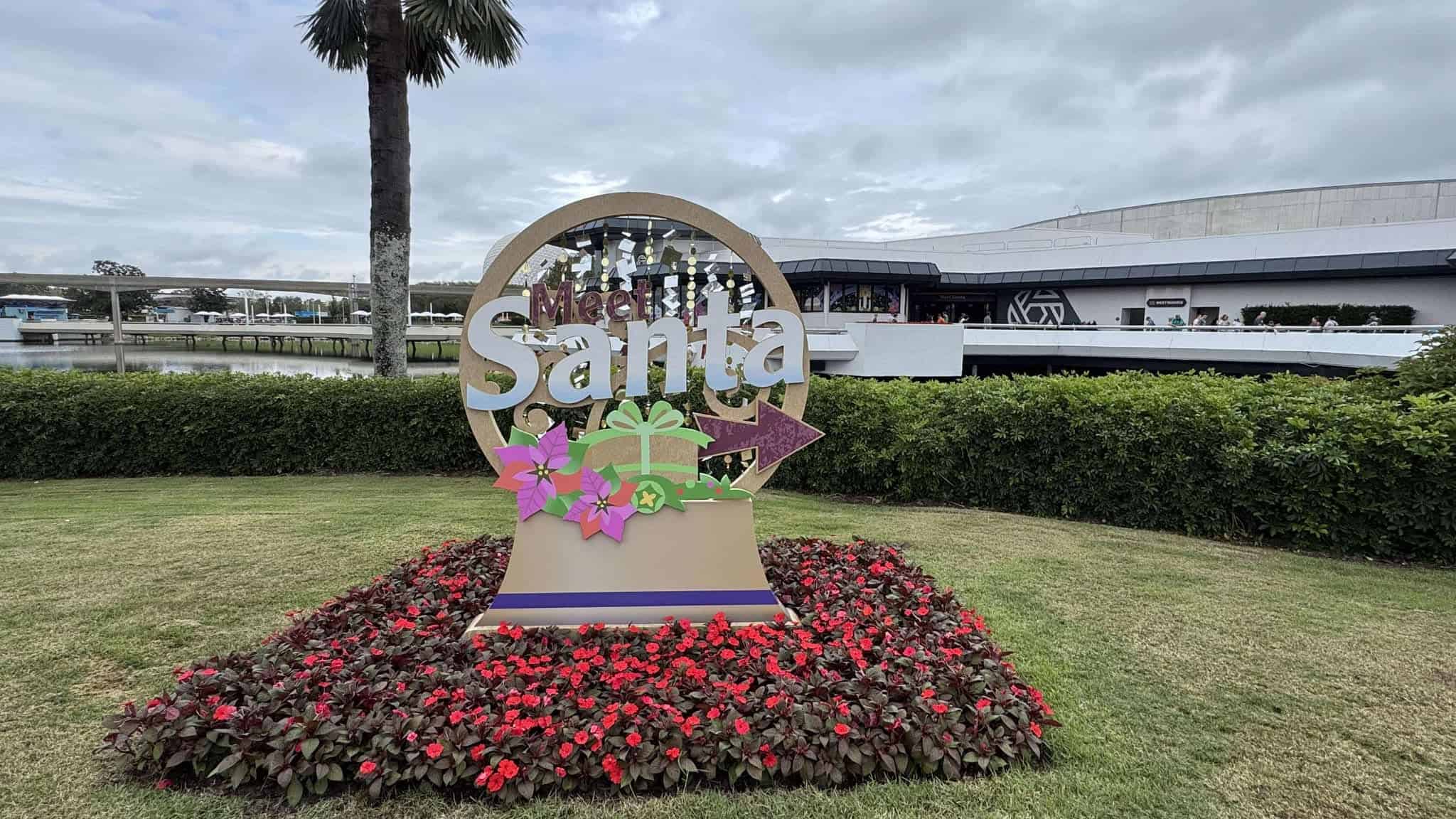 Santa Greeting Guests Inside the Odyssey Building for 2024 EPCOT ...