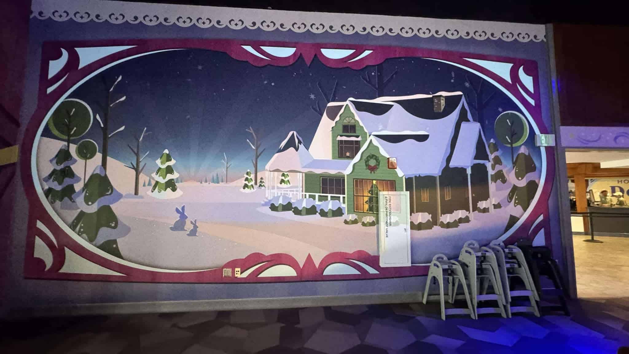 Santa Greeting Guests Inside the Odyssey Building for 2024 EPCOT ...