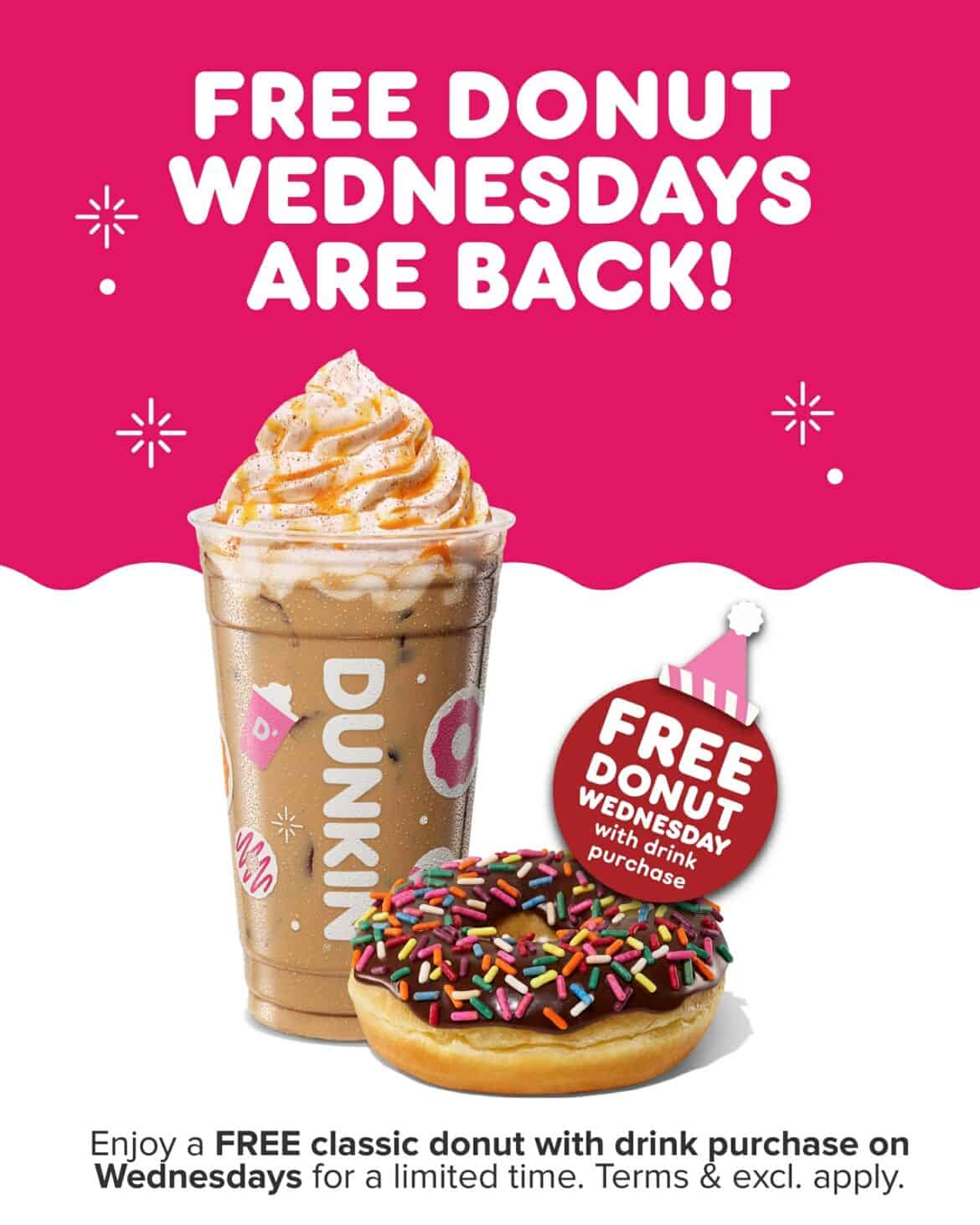 Dunkin Introduces New Holiday Menu and the Return of Free Donut ...