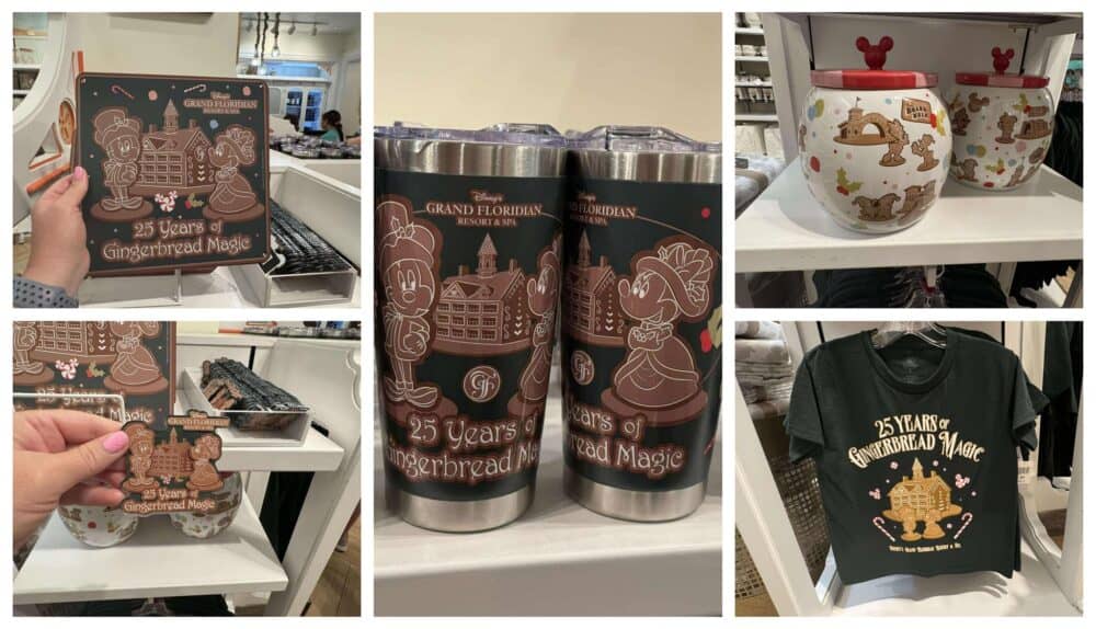 New Grand Floridian Gingerbread House Merchandise Celebrates 25 Years ...