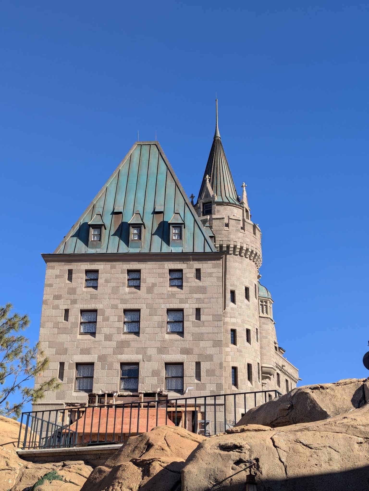 Scaffolding Removed from Building in the Canada Pavilion at Epcot 2