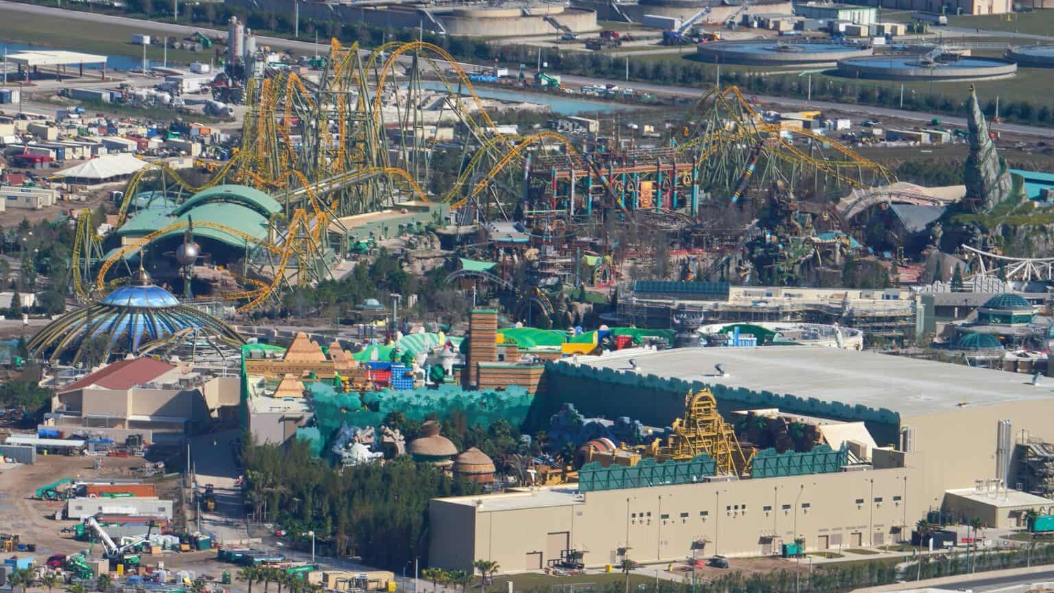 Aerial Photos of Epic Universe Construction for January 2025 | Chip and ...
