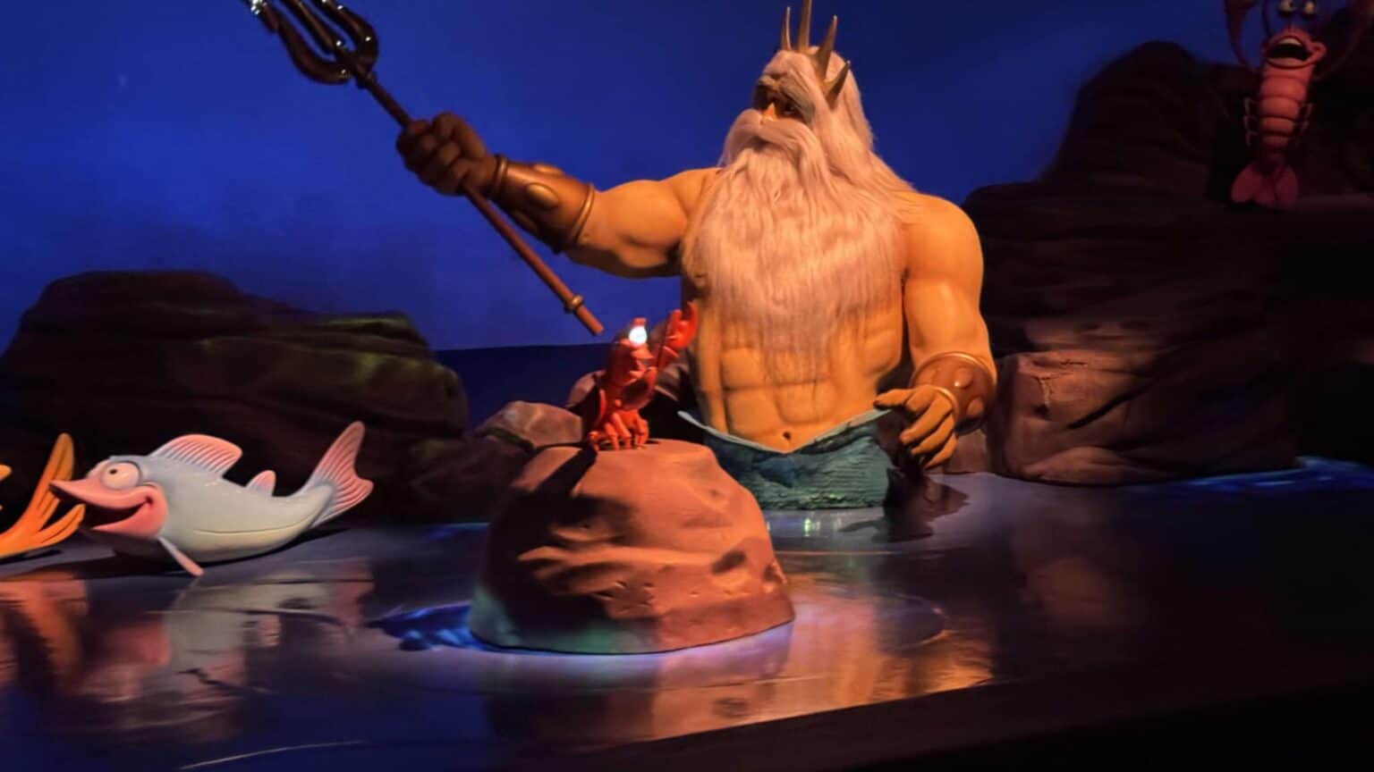 Sebastian Eyes Light Up Once Again on Little Mermaid Ride in Magic ...