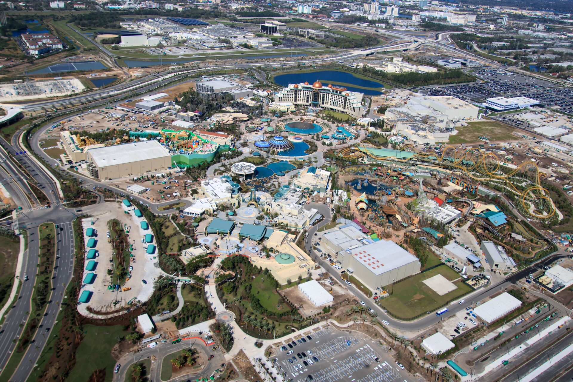 Video: Aerial View of a Near Completed Universal Orlando Epic Universe ...