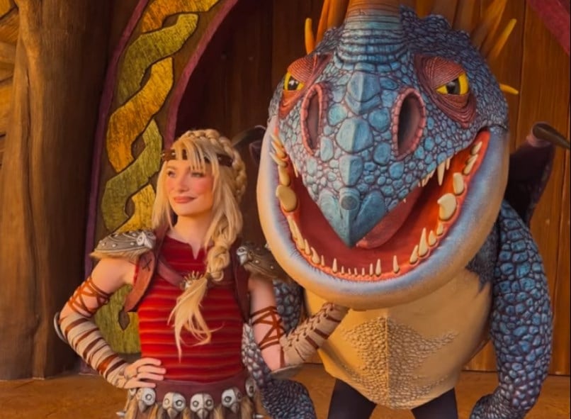 First look at Stormfly & Astrid at Isle of Berk in Epic Universe | Chip ...