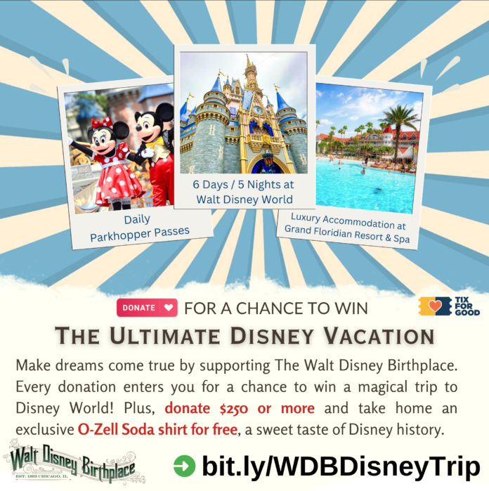 Win a Trip to Disney World and Help Restore Walt Disney’s Childhood ...