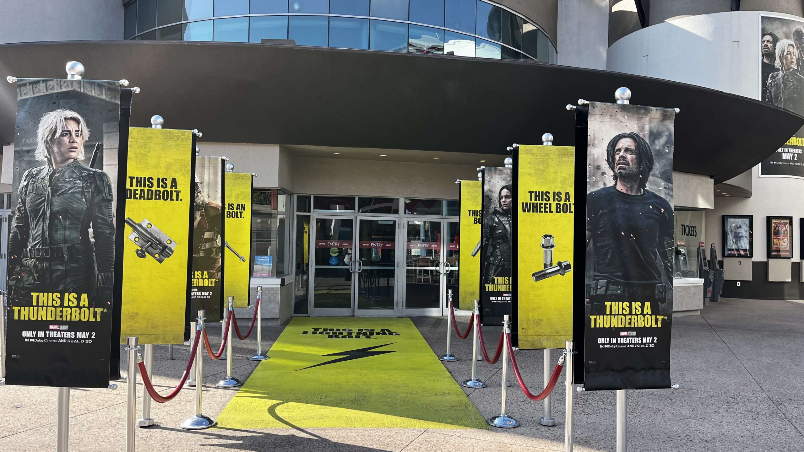 AMC Theaters in Disney Springs Decorated for Marvel's Thunderbolts ...