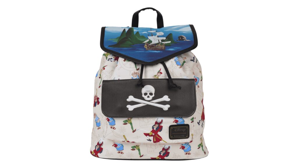 Peter Pan Captain Hook Pirate Ship Drawstring Nylon Backpack | Chip and ...