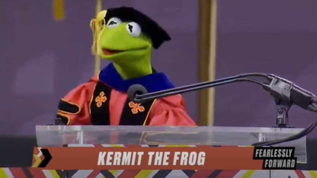Kermit the Frog Delivers University of Maryland Commencement Speech ...