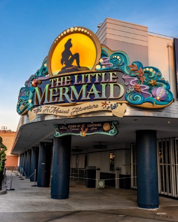 The Little Mermaid – A Musical Adventure Marquee Installed at Disney’s ...