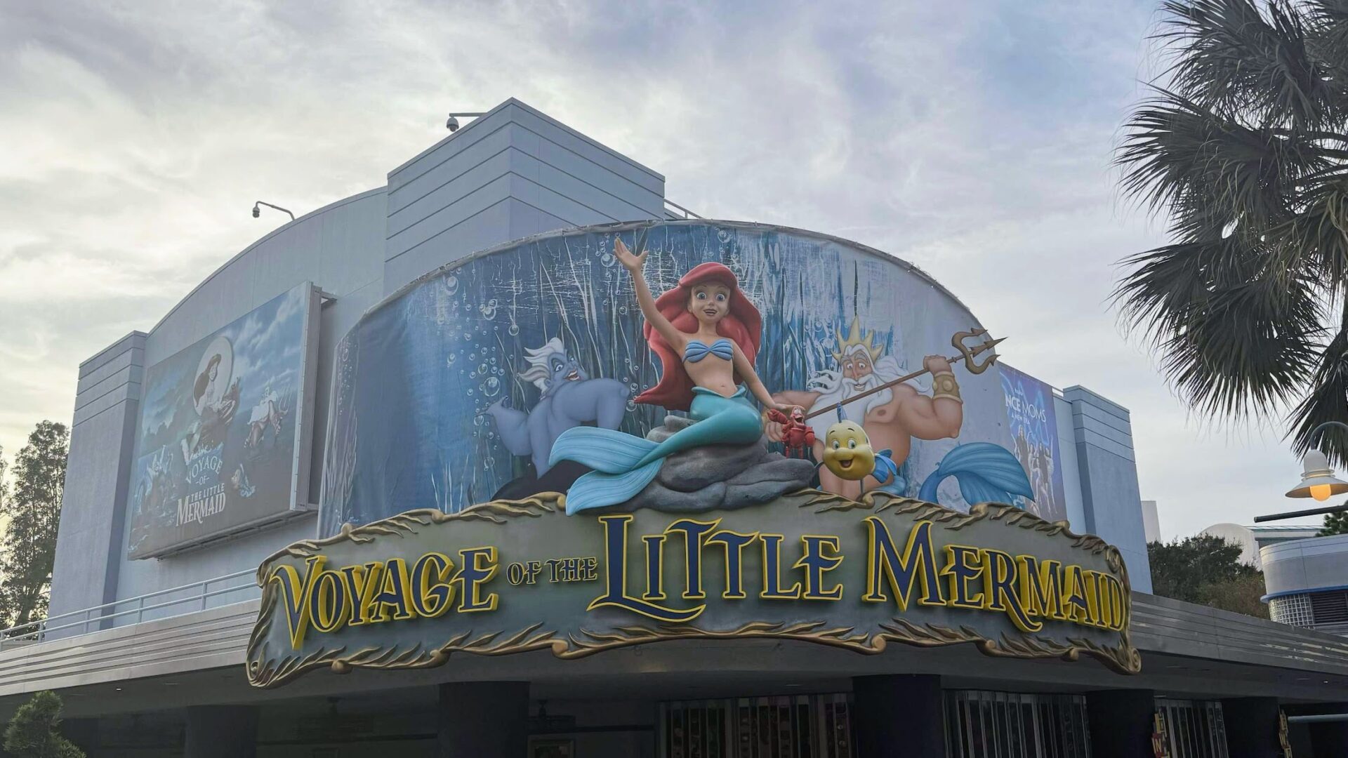 The Little Mermaid – A Musical Adventure Marquee Installed at Disney’s ...