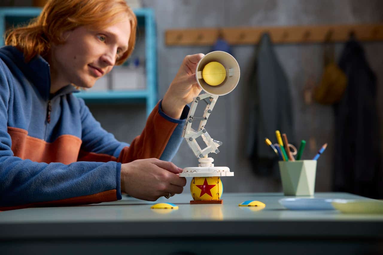 Announcing the LEGO Pixar Lamp Luxo Jr. Set | Chip and Company