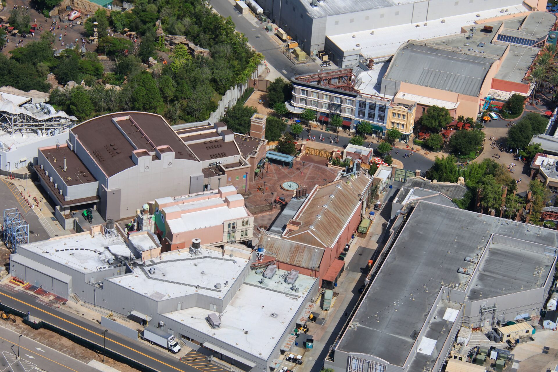 Aerial View of the Former Muppets Area in Disney's Hollywood Studios ...