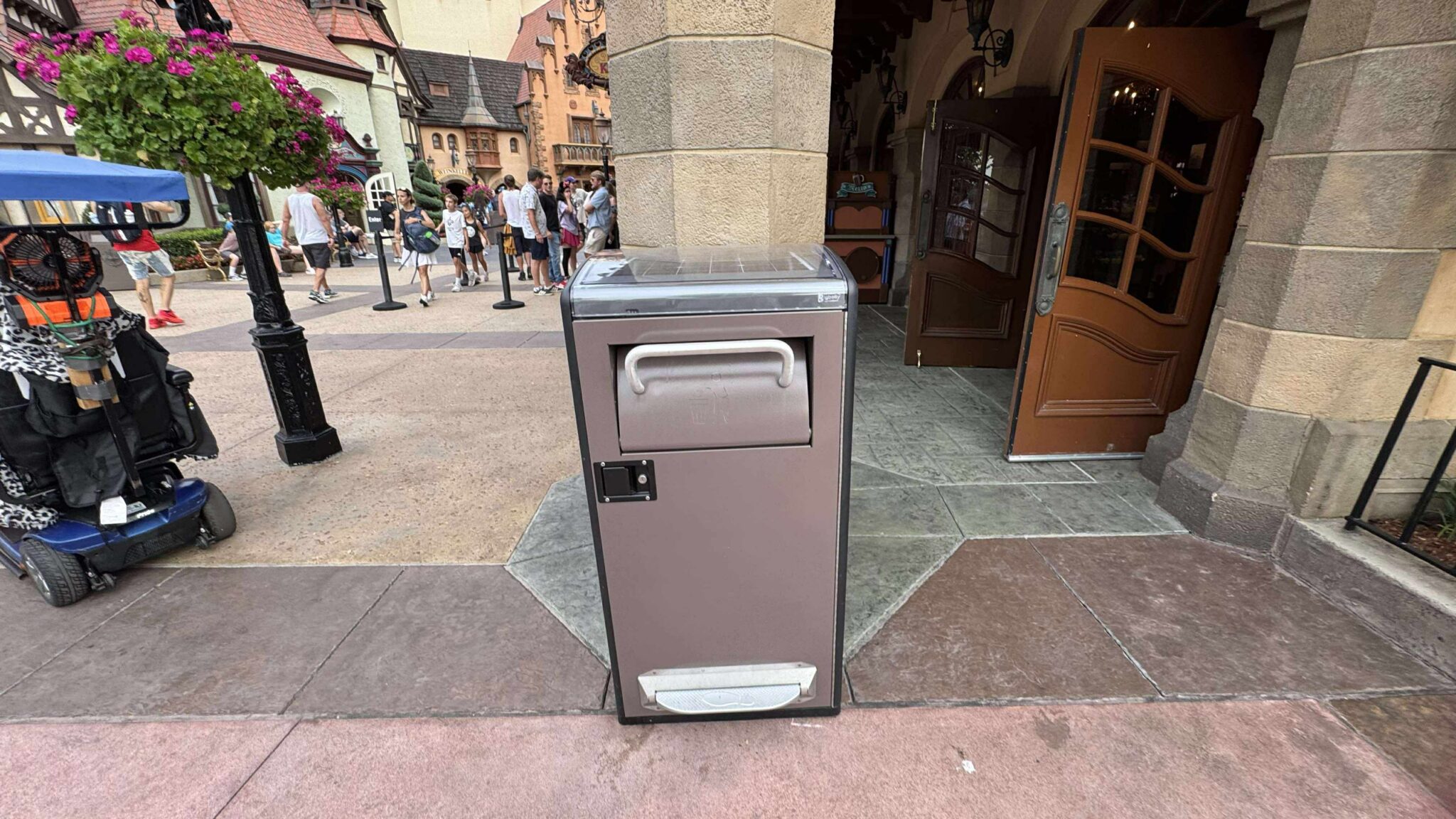 New Solar Powered Trash Cans at the Germany Pavilion in EPCOT | Chip ...