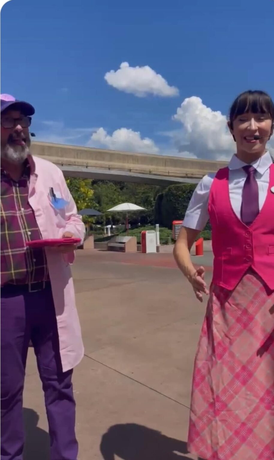 New Roaming Entertainers "Al & Miss Information" in Epcot | Chip and ...