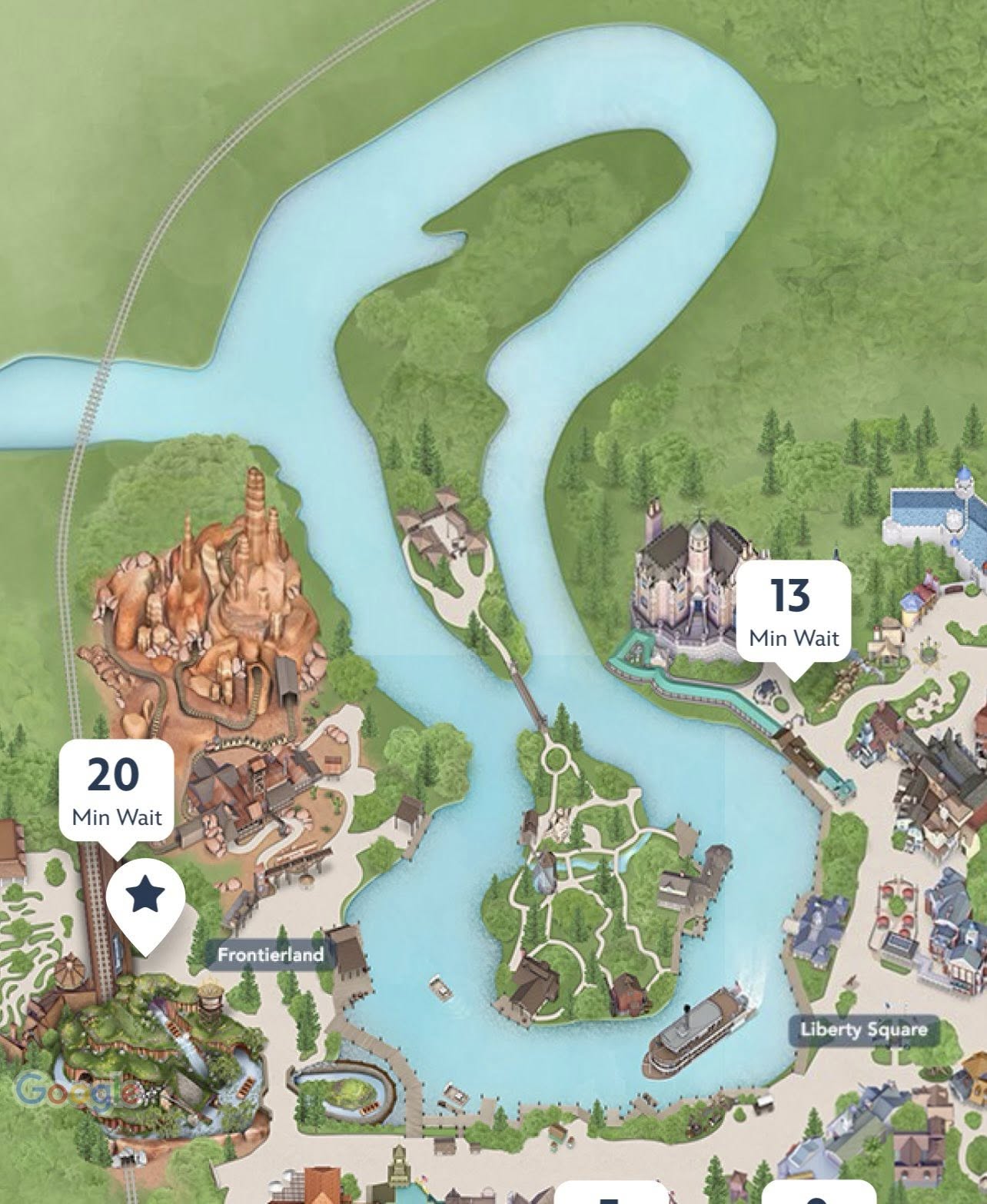 Rivers of America Removed from Magic Kingdom Park Map | Chip and Company