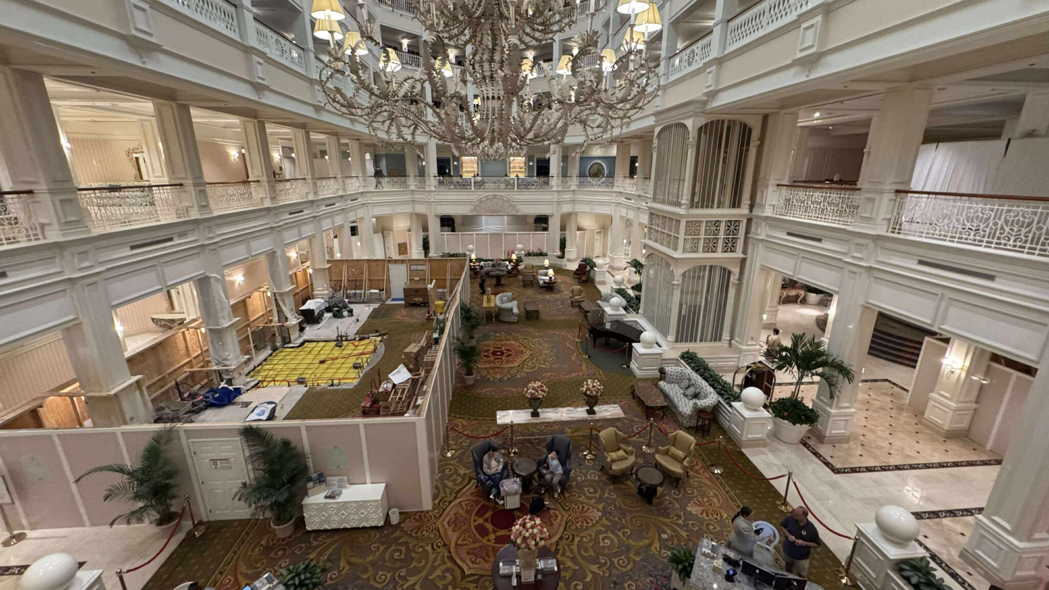 Disney's Grand Floridian Resort Lobby Renovation Update for July 2025 ...