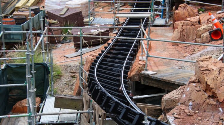 New Tracks Installed at Big Thunder Mountain Railroad | Chip and Company