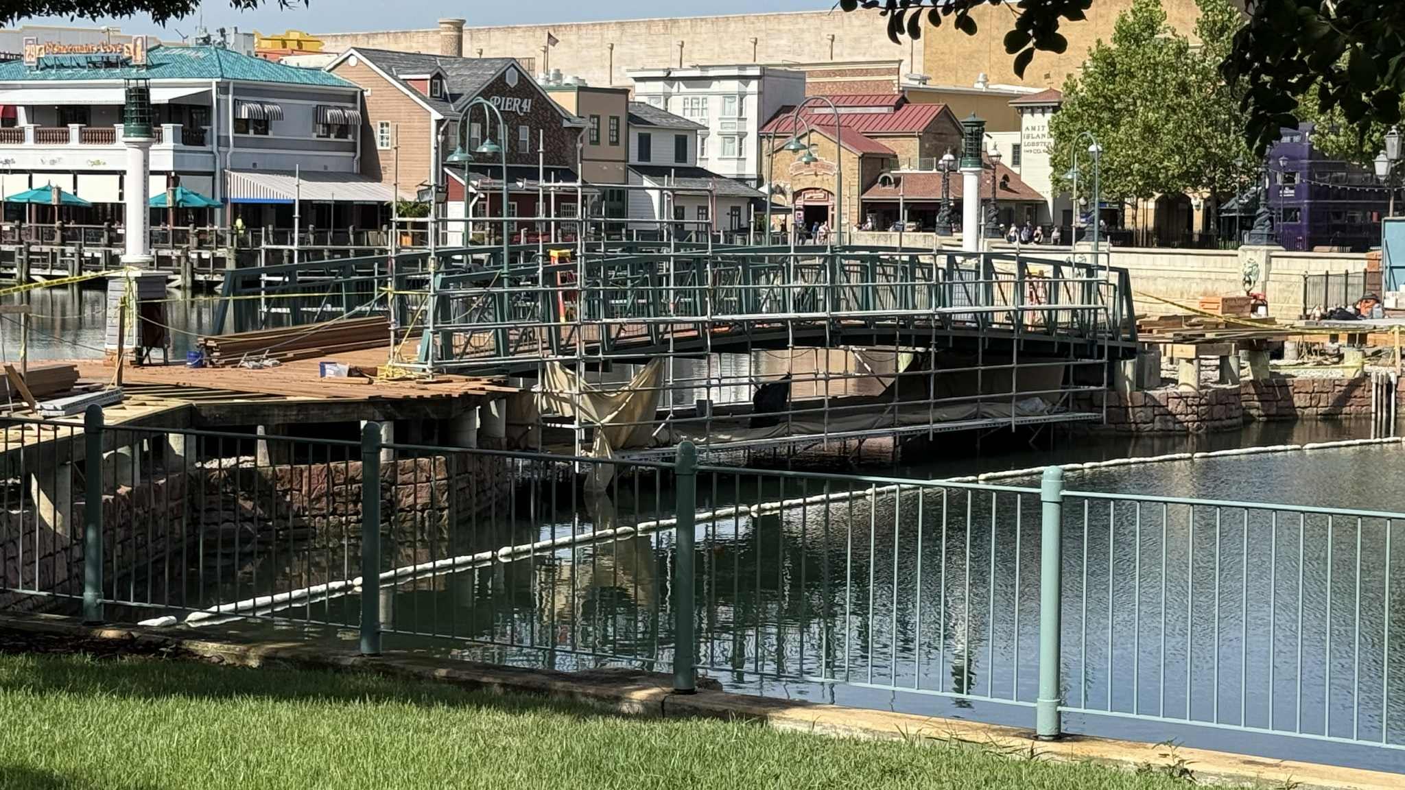 Universal Studios Florida Lagoon Bridge Refurbishment Underway | Chip ...
