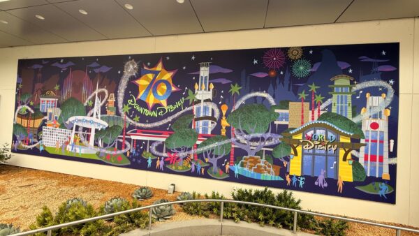 New Disneyland 70th Anniversary Mural at Downtown Disney | Chip and Company