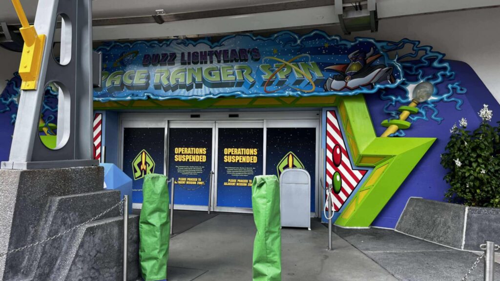 Buzz Lightyear Space Ranger Spin Now Closed for Update in the Magic Kingdom | Chip and Company