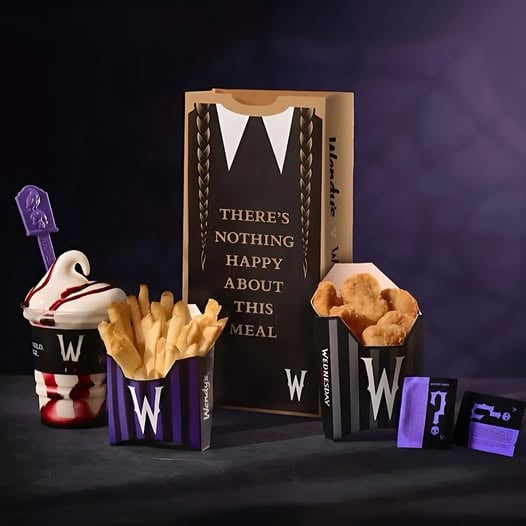 Wendy's teams up with Netflix's 'Wednesday' for Meal of Misfortune ...