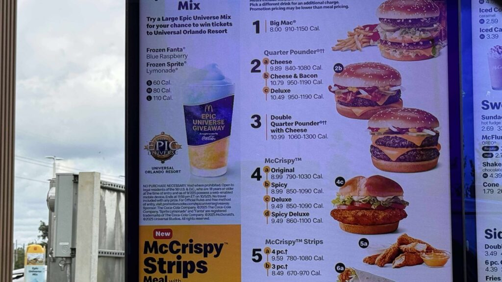 New Universal Epic Universe Frozen Drink Debuts at McDonald's | Chip ...