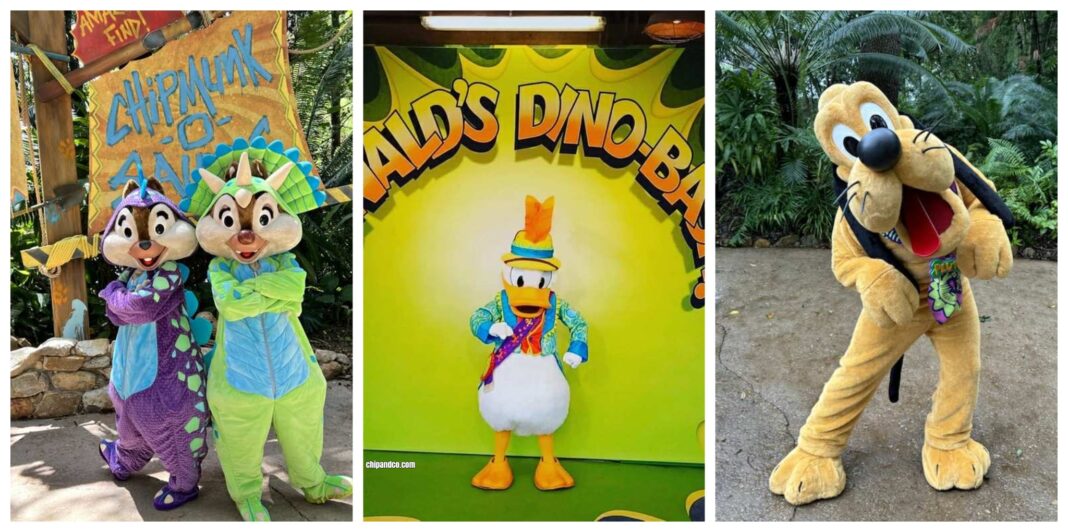 Disney Character Meet & Greet in Dinoland USA Moving in Animal Kingdom ...