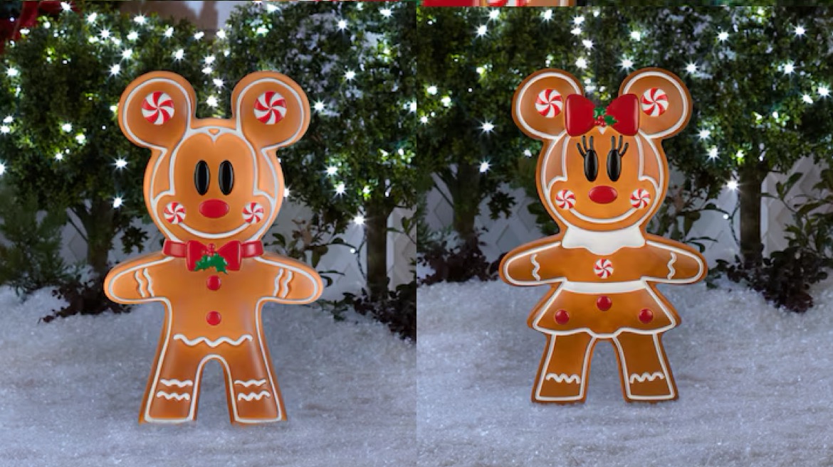 These Mickey and Minnie Gingerbread LED Figures Are Here to Light Up ...