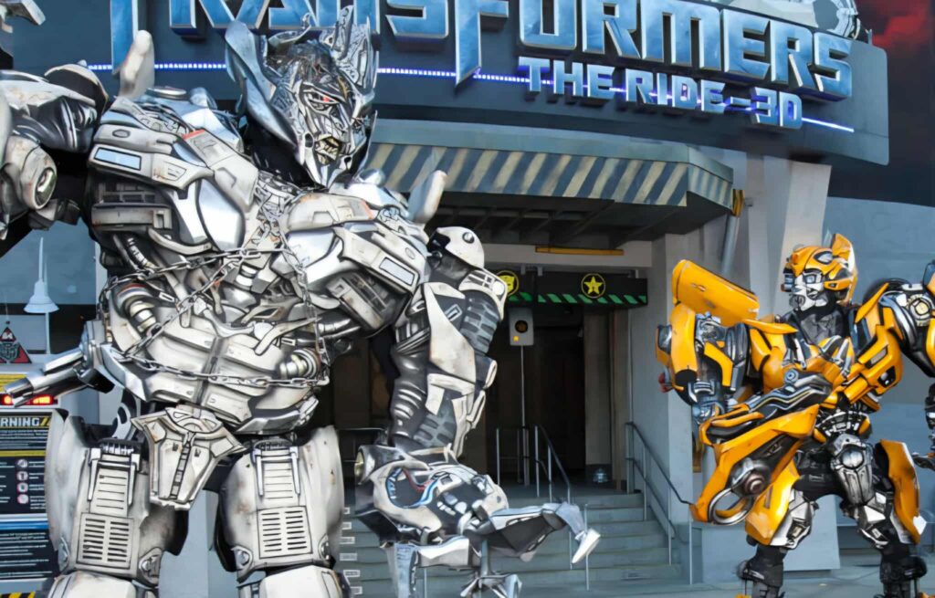 Megatron Offers Commentary as Guests Fight at Universal Studios ...