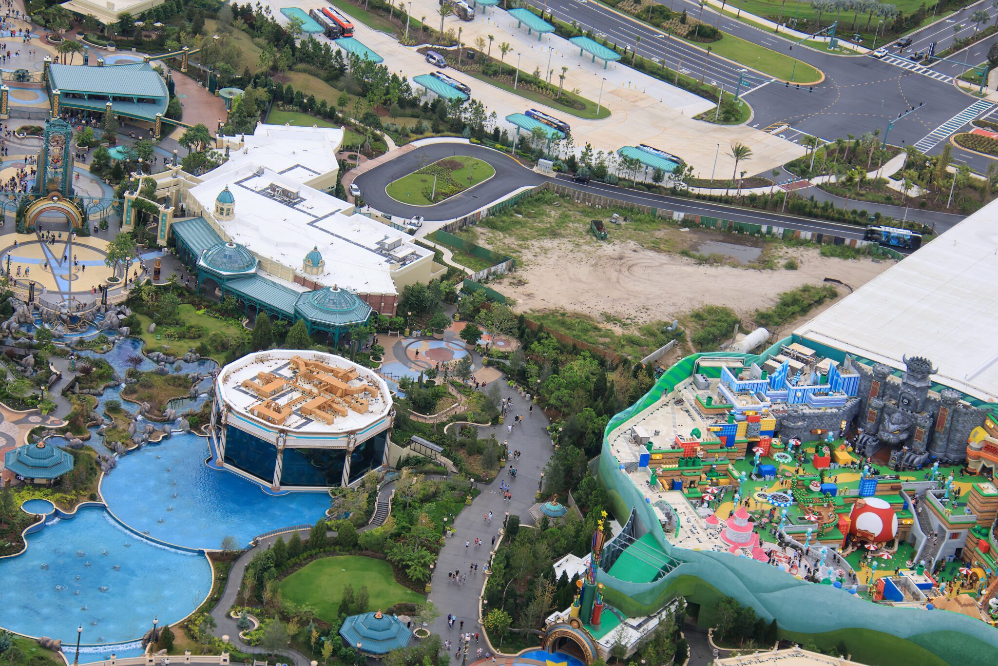 Aerial Look at the Expansion Pads at Epic Universe | Chip and Company