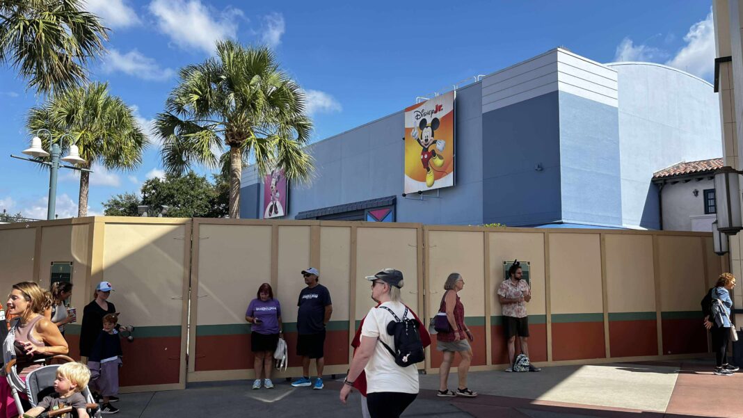 Walls up around Animation Courtyard in Hollywood Studios | Chip and Company