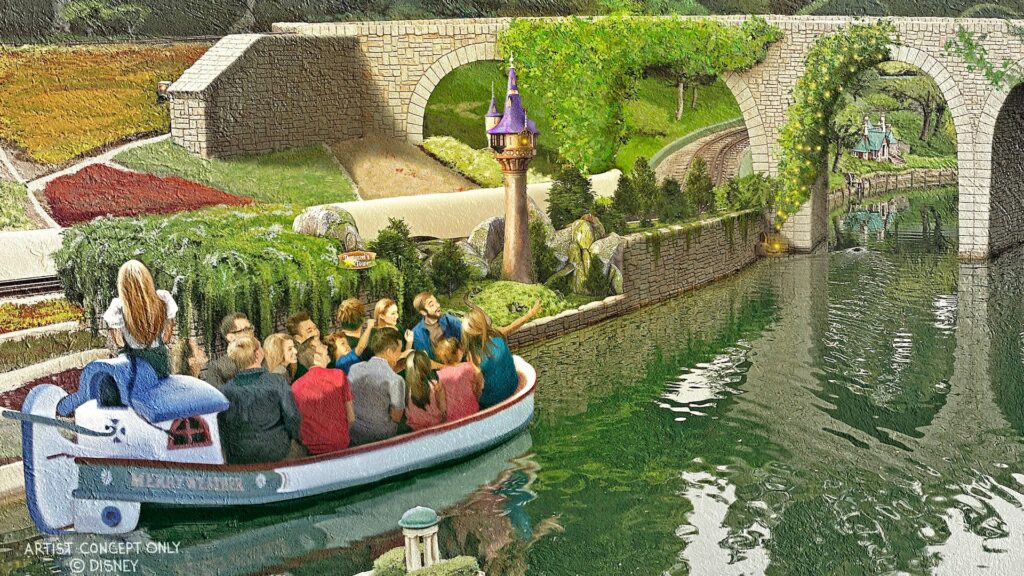 Tangled Scenes Coming to Storybook Land Canal Boats | Chip and Company